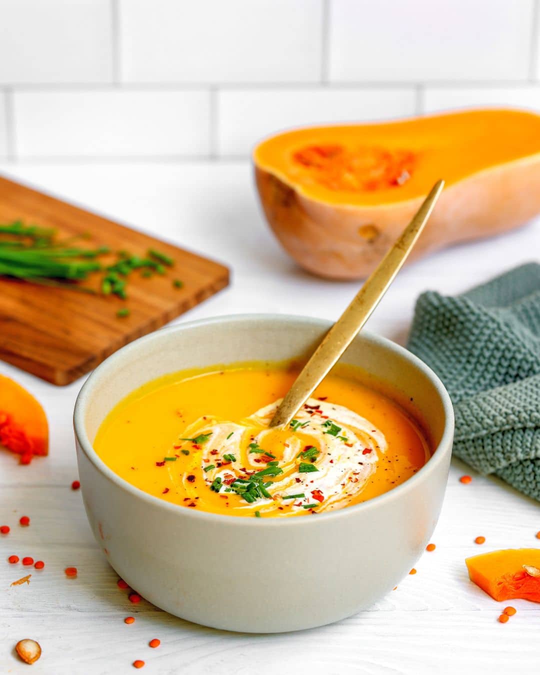 Pompoen & Rode Linzensoep - Nutrifoodz