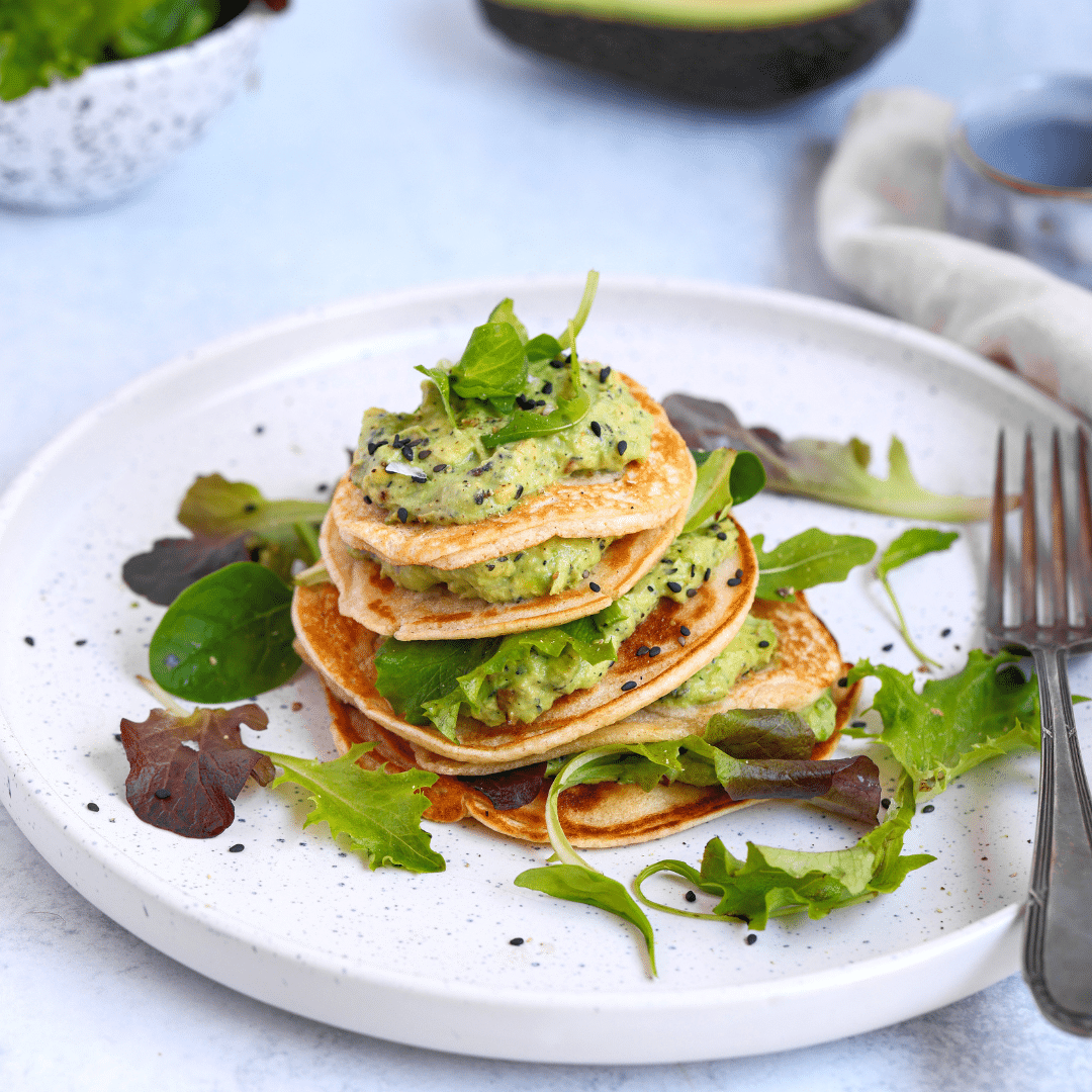 Hartige Pannenkoeken met Avocado pasta - Nutrifoodz